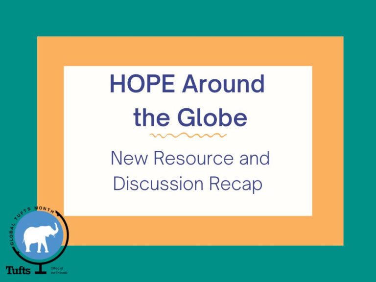 Learning about the HOPE framework around the Globe | Tufts Hope